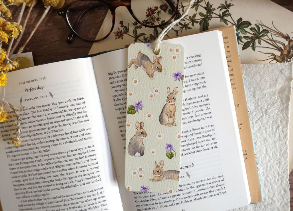 Bookmark | Spring bunnies - Delphine Dion